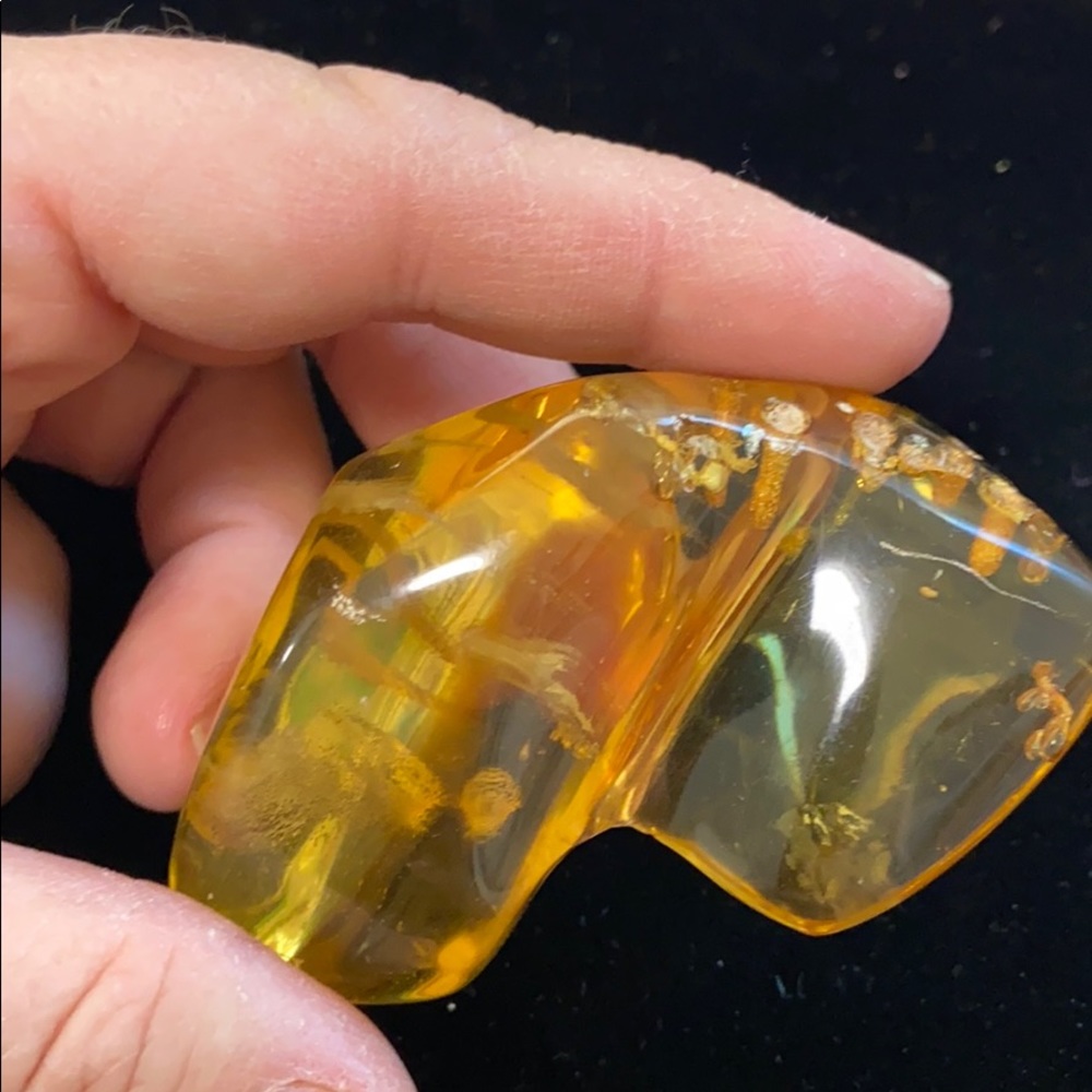 Huge Piece Of Natural Amber Chunk 37 Grams - Gem